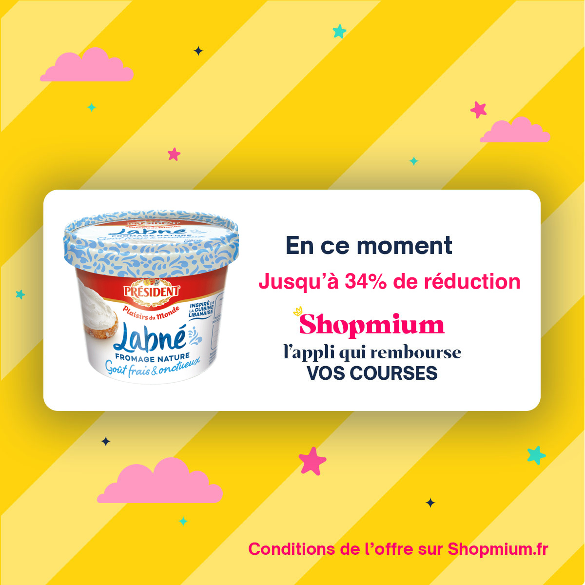 Shopmium | Labné Président - Plaisirs du Monde