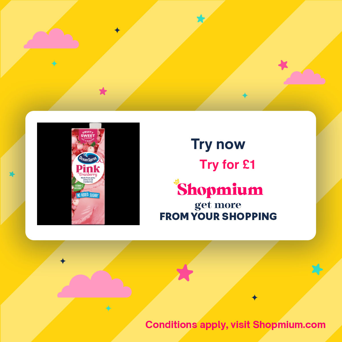 Shopmium | Ocean Spray Pink Cranberry Juice 1 Litre