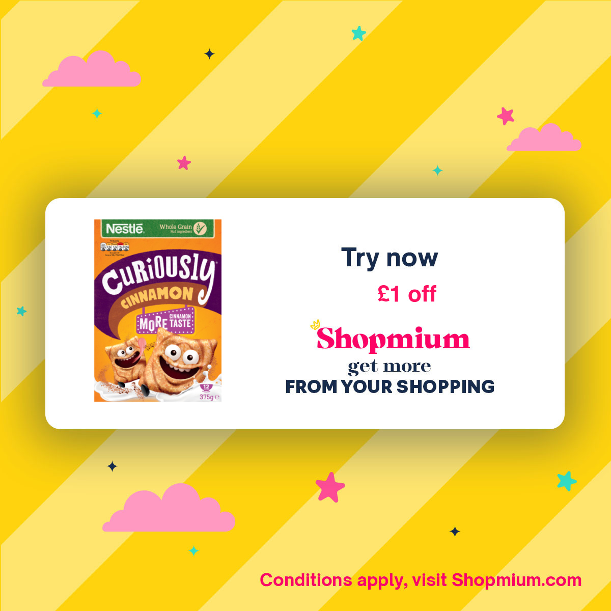 Shopmium | Nestlé Curiously Cinnamon Cereal