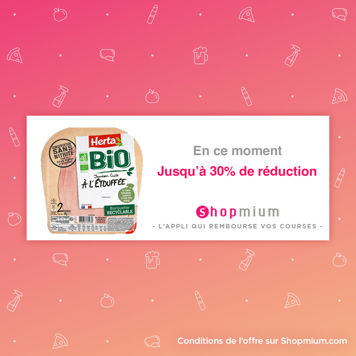 Shopmium | Jambon HERTA® BIO