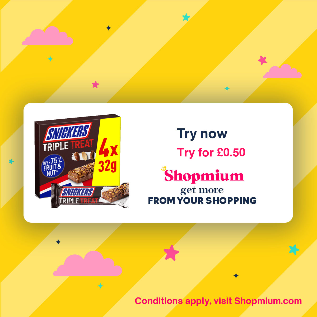 Shopmium | Snickers Triple Treat Shopmium | Snickers Triple Treat