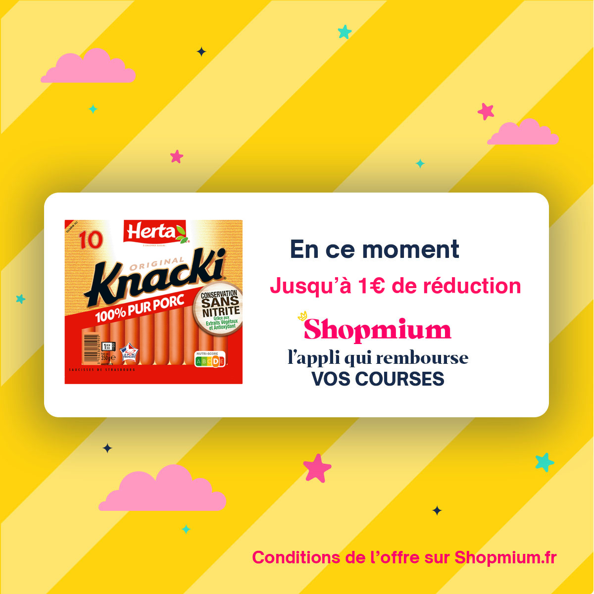 Shopmium | Saucisses KNACKI® Original Conservation Sans Nitrite