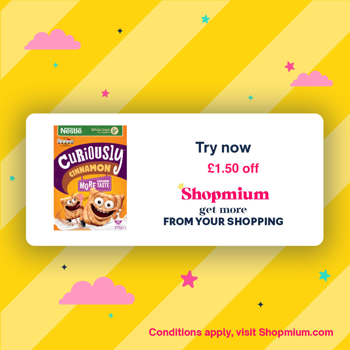 Shopmium | Nestlé Curiously Cinnamon Cereal
