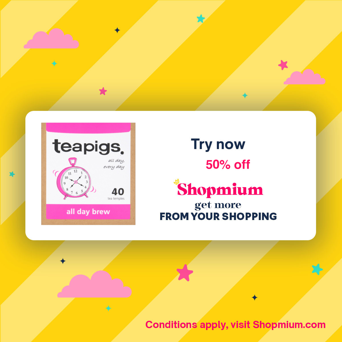 Shopmium | teapigs all day brew 40s